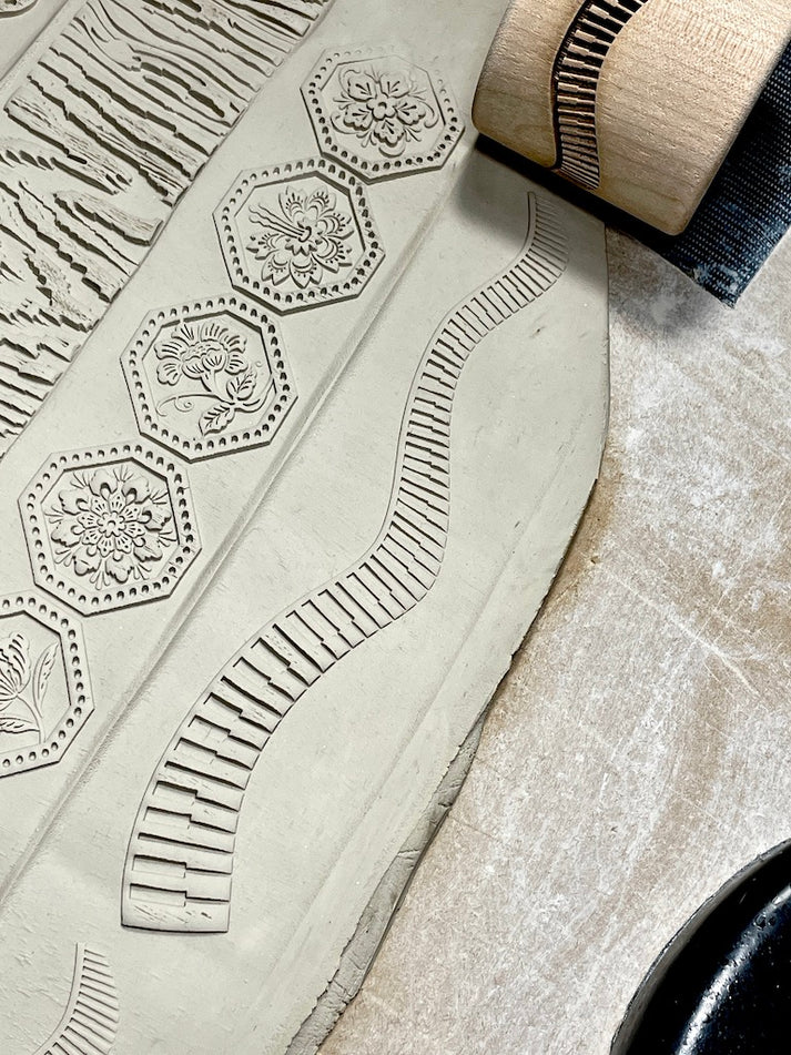 2" Piano Keys Textured Rolling Pin – Vermont Pottery Works