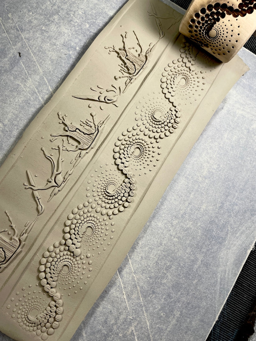 2" Dizzy Spirals Textured Rolling Pin – Vermont Pottery Works