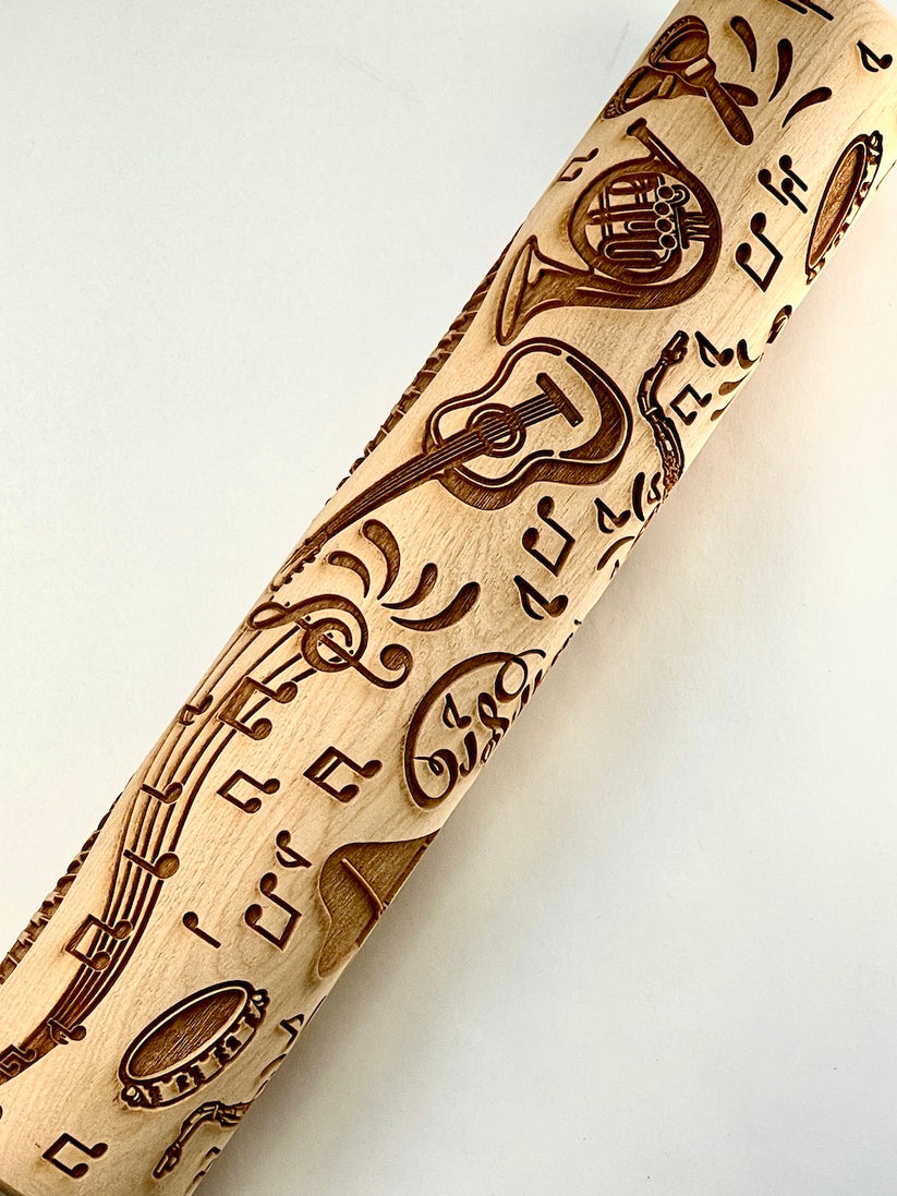 Sounds of Music Textured Rolling Pin – Vermont Pottery Works