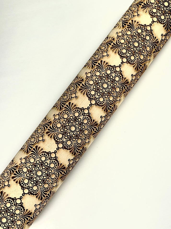 Mandala Lace Textured Rolling Pin – Vermont Pottery Works